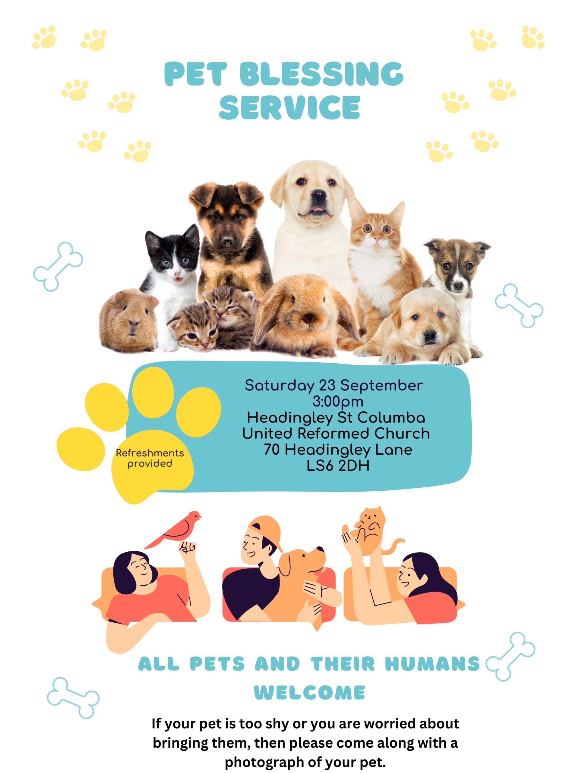 Pet Blessing Service at Headingley St Columba - URC Yorkshire Synod